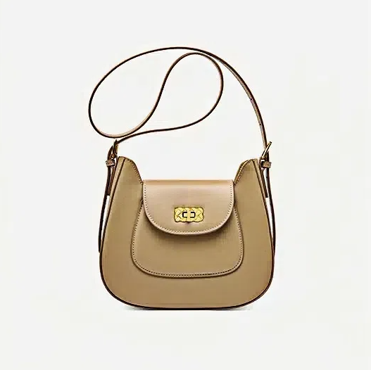 Classic Leather Saddle Bag Sarah | Timeless Elegance