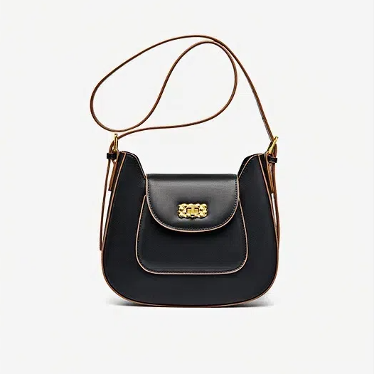 Classic Leather Saddle Bag Sarah | Timeless Elegance